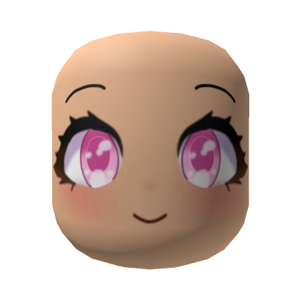 Cute Face Mask Pink Eyes Light | Roblox Item - Rolimon's