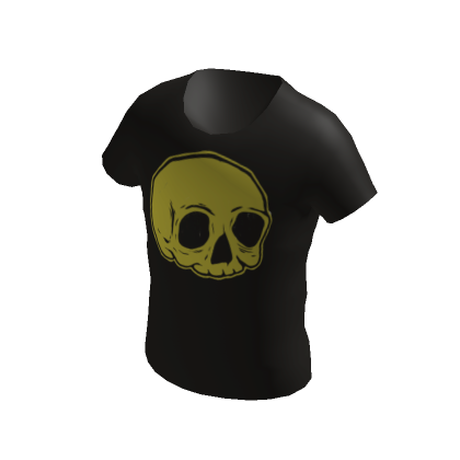 Classic Skull (YELLOW) T-Shirt | Roblox Item - Rolimon's