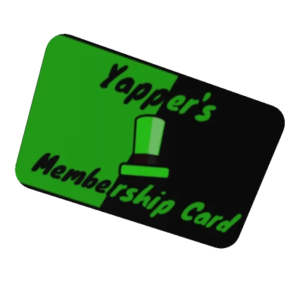 Yapper’s Membership card | Roblox Item - Rolimon's