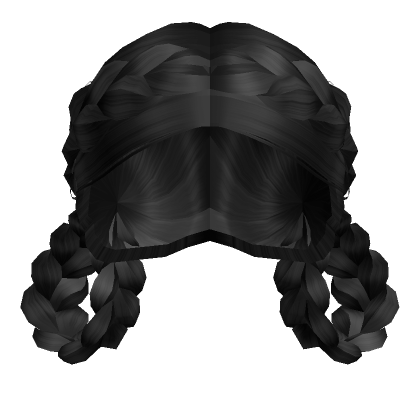 Double Dutch Braided Loops in Black | Roblox Item - Rolimon's