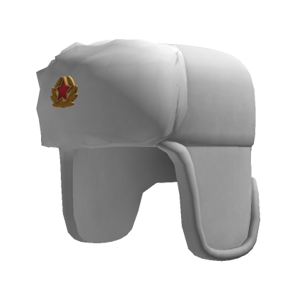 White Fluffy Soviet Ushanka | Roblox Item - Rolimon's