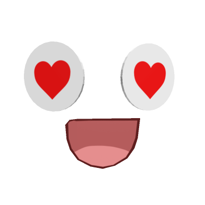 Heart Eyes Anime Meme 3D Face | Roblox Item - Rolimon's
