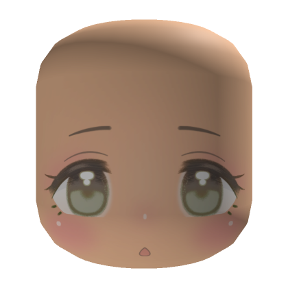 Kawaii Shy Cara verde - Roblox