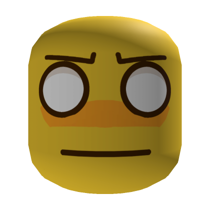 Annoyed Noob Face [Yellow] | Roblox Item - Rolimon's