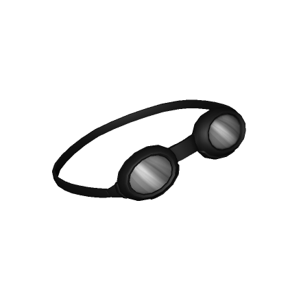 Raised Oval Goggles Black | Roblox Item - Rolimon's
