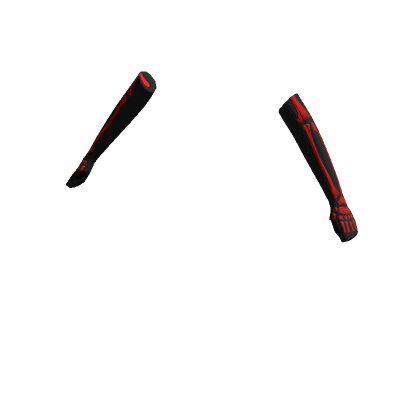 Red Y2K Skeleton Arm Warmers Woolen Darkcore | Roblox Item - Rolimon's