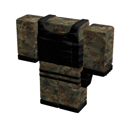 Alemania bundeswehr camuflaje militar chaleco blindado traje - Roblox