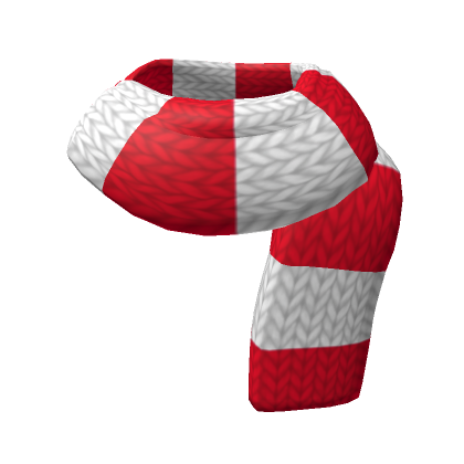 Red and White Candy Cane Knit Scarf (3.0) | Roblox Item - Rolimon's