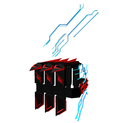 Cyber Shoulder Armor RED (Left) | Roblox Item - Rolimon's