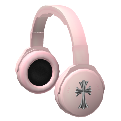 Pink Y2K Chrome Headphones | Roblox Item - Rolimon's