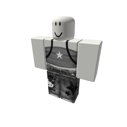 grey y2k star da hood emo jeans streetwear cute - Roblox