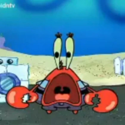 Funny Mr Krabs face