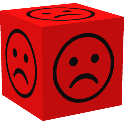 Sad Cube Shoulder Pal (Right) | Roblox Item - Rolimon's
