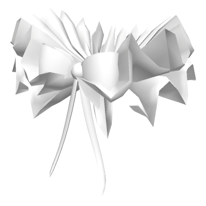 White Puffy Ruffle Collar /w Bowtie | Roblox Item - Rolimon's