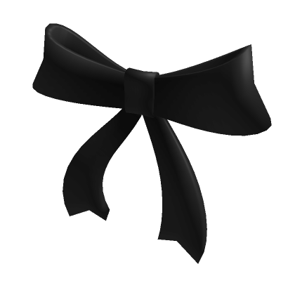 Neck Bow Ribbon 1.0 Black | Roblox Item - Rolimon's
