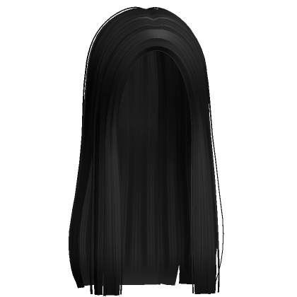 Cabello Elegante Recto Largo Preppy (Negro) - Roblox