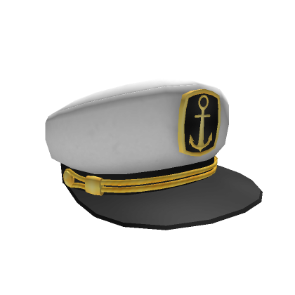 White Sailor Captain Hat | Roblox Item - Rolimon's