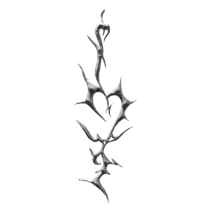 Y2K Gothic Metal Heart Silver | Roblox Item - Rolimon's