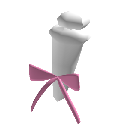 white Korblox leg with pink bow | Roblox Item - Rolimon's
