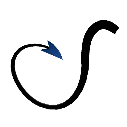 Long Blue Demon Tail | Roblox Item - Rolimon's