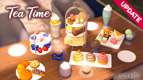 ☕ Hora do Chá || Buffet de Sobremesa - Roblox