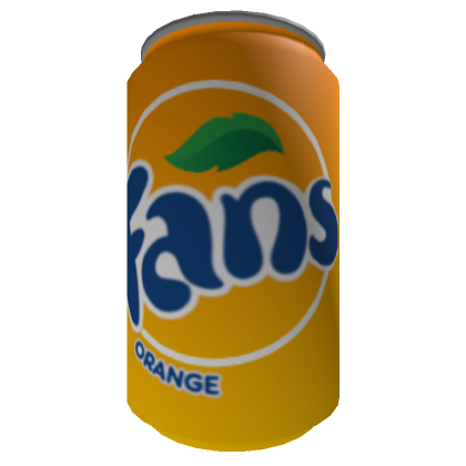 Lata de Soda de Ventiladores Naranjas - Roblox