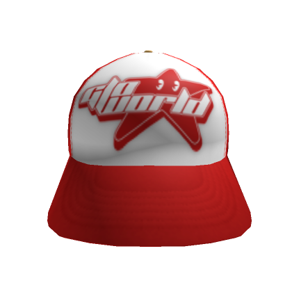 GLO WORLD RED Y2K TRUCKER CAP | Roblox Item - Rolimon's