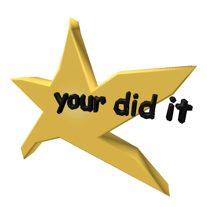 your did it pin | Roblox Item - Rolimon's
