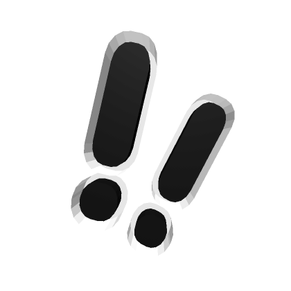 Anime !! Exclamation Marks on Face | Roblox Item - Rolimon's