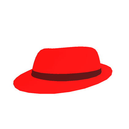 Red Neon Glow Fedora | Roblox Item - Rolimon's