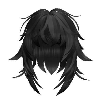 Fluffy Pixie Haircut (Black) | Roblox Item - Rolimon's