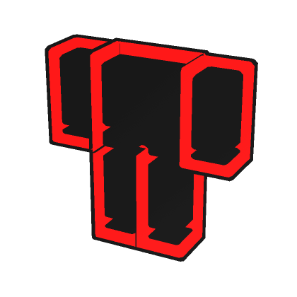 (1.0) Red Black Double Outline Character - Roblox