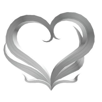 White Messy Heart Shape | Roblox Item - Rolimon's