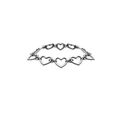 Chrome Chained Heart Necklace | Roblox Item - Rolimon's