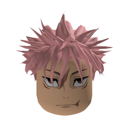 [⏳] Yuji Itadori Anime Messy Hair w/ Face | Roblox Item - Rolimon's