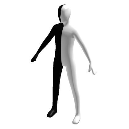 🍬 Half Black White Skin Suit 🍬 | Roblox Item - Rolimon's