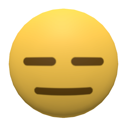 Expressionless Emoji Mask | Roblox Item - Rolimon's
