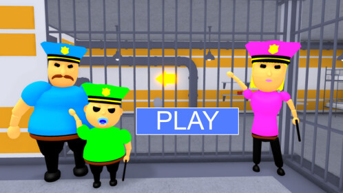CORRIDA DE PRISÃO DE FAMÍLIA DE BORRIS POLICE (Obby) - Roblox