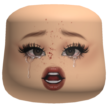 Screaming Horror Movie Cheeks Head Light Skin Tone | Roblox Item ...