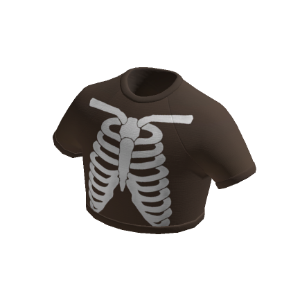 💀 Brown Skeleton Cropped Top Y2K | Roblox Item - Rolimon's