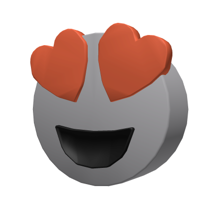 Recolorable Heart Eyes Emoji Head - Roblox