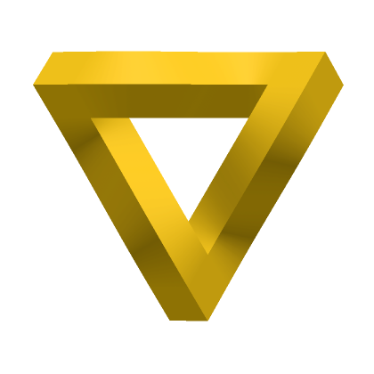 3D Yellow Impossible Triangle | Roblox Item - Rolimon's