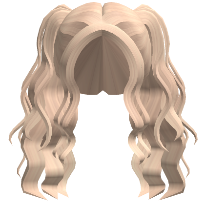 Preppy Wavy Pigtails Popular Girl Hair in Blonde | Roblox Item - Rolimon's