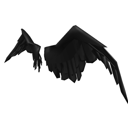 ⊱┊black messy dark angel crow raven wings y2k | Roblox Item - Rolimon's