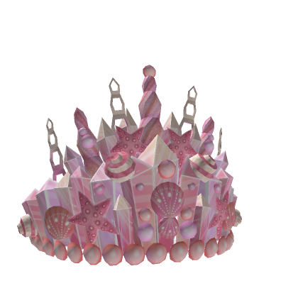 Crystal Mermaid Tiara in Pink Coral | Roblox Item - Rolimon's