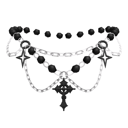 Gothic Cross Necklace Black | Roblox Item - Rolimon's