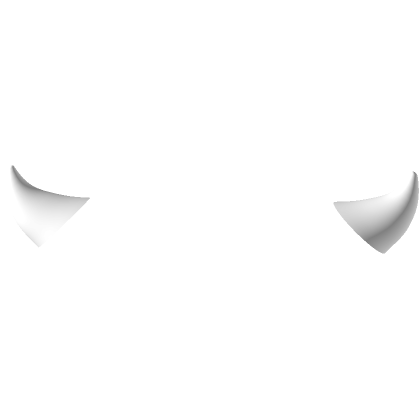 Small Devil Horns - White | Roblox Item - Rolimon's
