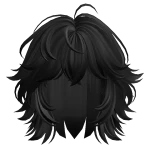 Gaya Rambut Gadis Anime (Hitam) - Roblox