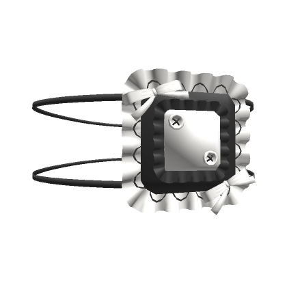 ɞ | black ruffled bow eyepatch | Roblox Item - Rolimon's