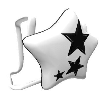 WHITE Y2K STAR BACKPACK | Roblox Item - Rolimon's